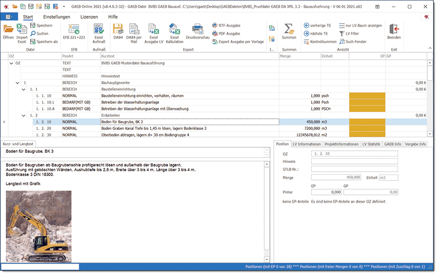 gaeb-Online: Neue Funktionen in Version 2021 | IKZ